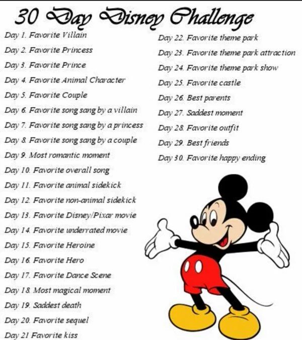 OrigiGab: 30 Day Disney Challenge