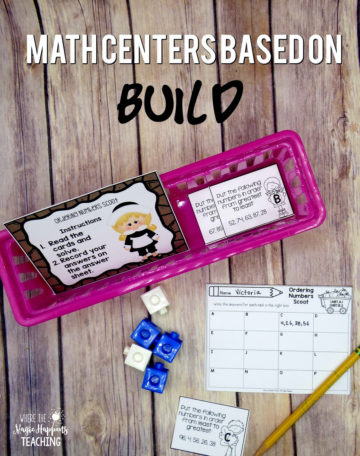 November Math Centers Based on BUILD - Where the Magic Happens