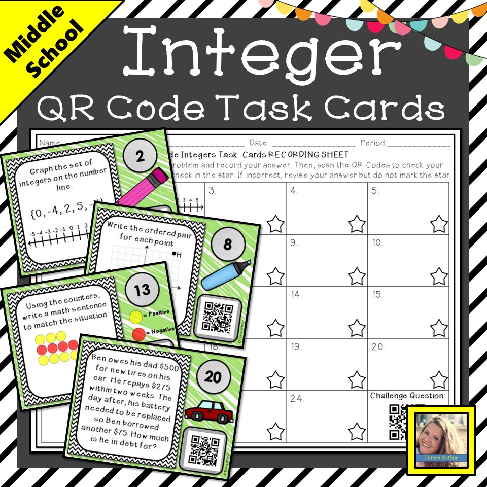QR Code Task Cards – Tech Friendly Math Activity