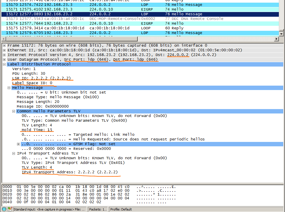 Cisco Only Commands (COC): MPLS brief
