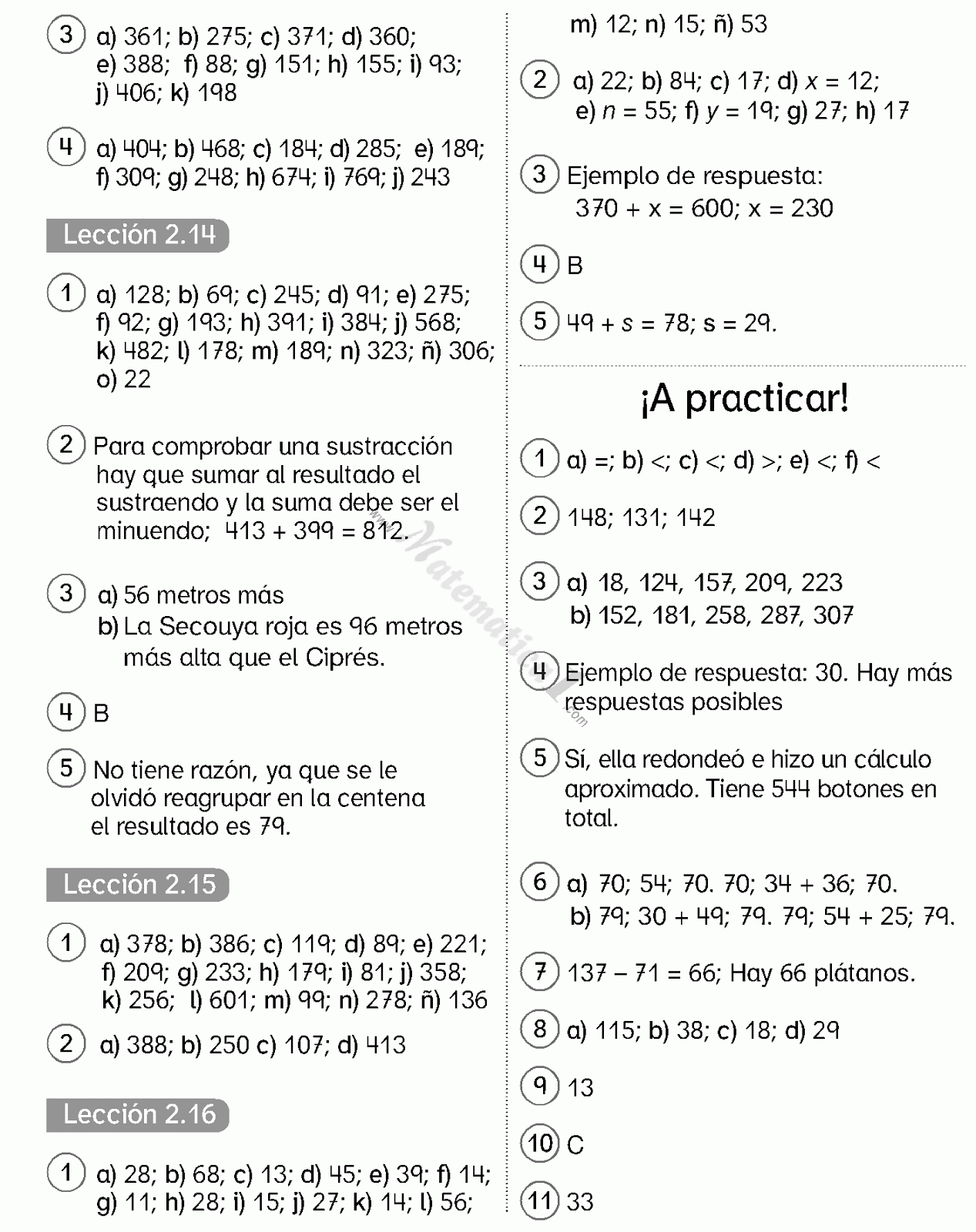 CALCULO MENTAL EJEMPLOS RESUELTOS DE MATEMATICA 3–TERCERO BASICO PDF
