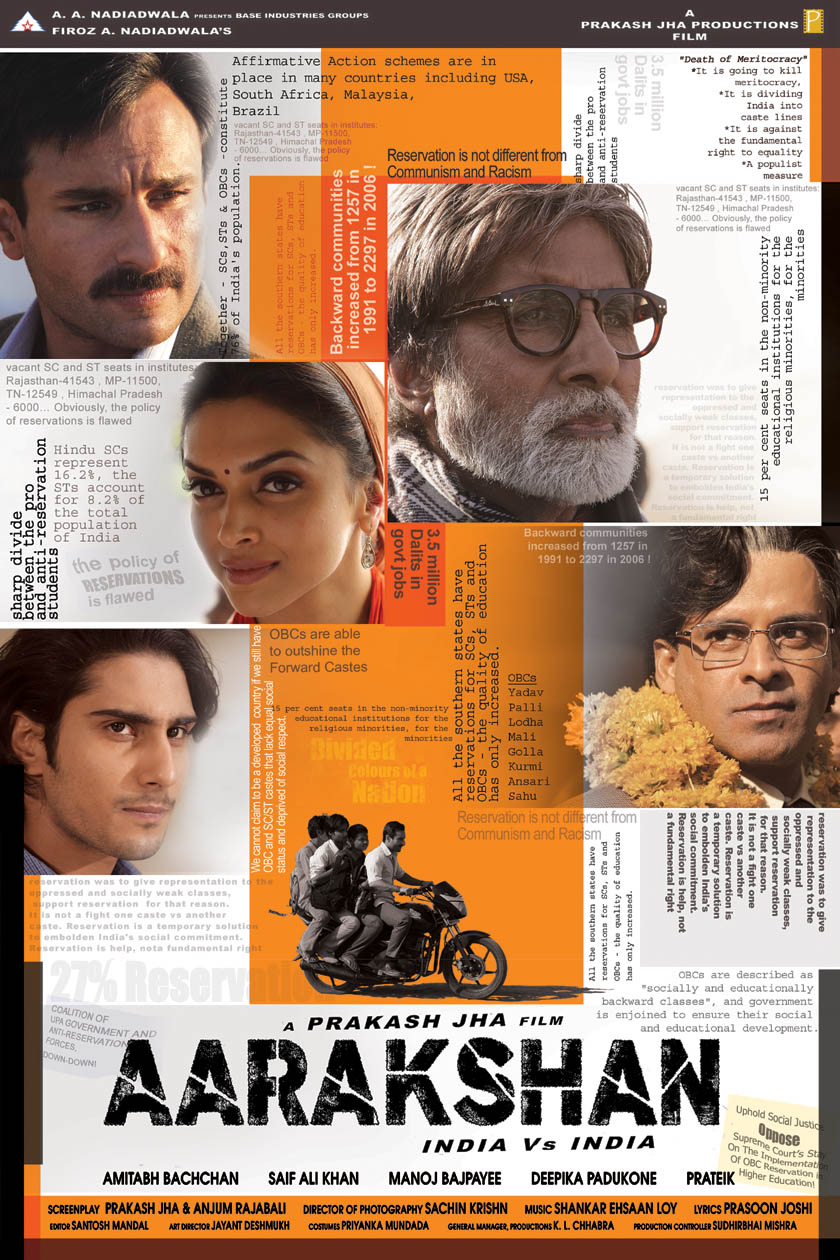 TAMASHA Publicity: AARAKSHAN :: some of the CONCEPT POSTER DESIGNS