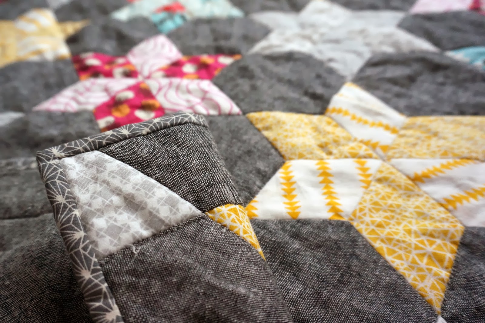 M is for make: Made: hand sewn star quilt