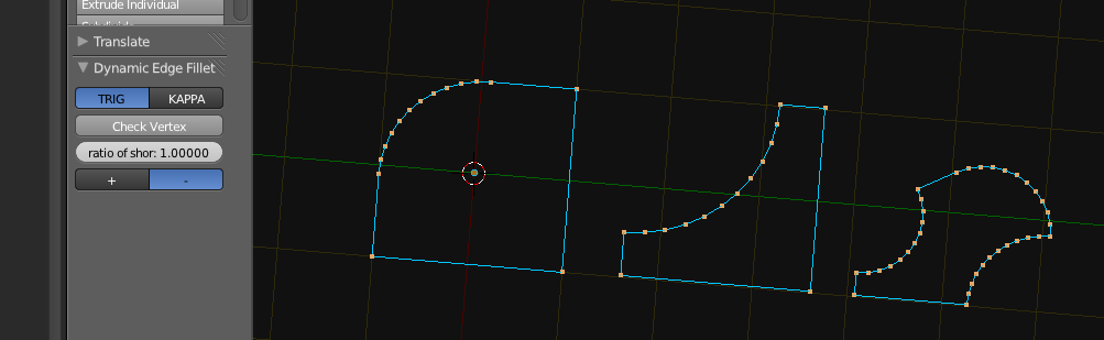 Blender Python: Edge Fillet (OpenGL drawing/BGL) part 2