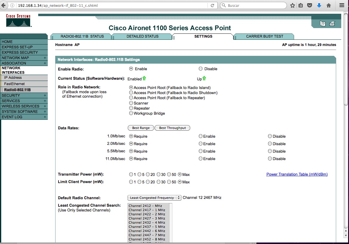 Configuración rápida de un AP Cisco 1100 – Laboratorio de seguridad ...