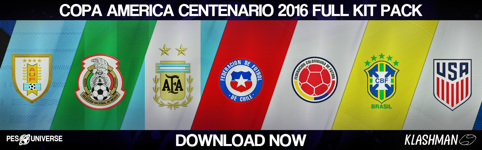 Klashman69 Love, Live and Create football gaming: Copa America Kit Pack ...