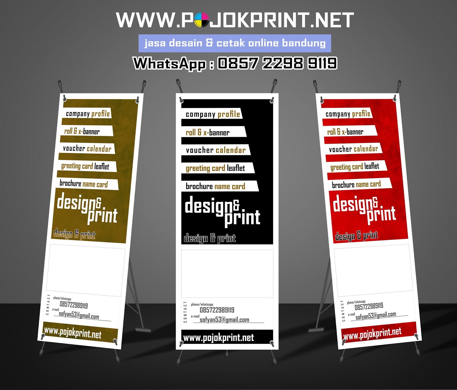 Bikin X Banner Online - Percetakan Murah Bandung