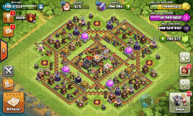Base COC Terkuat Untuk TH 1-11 - cekrisna