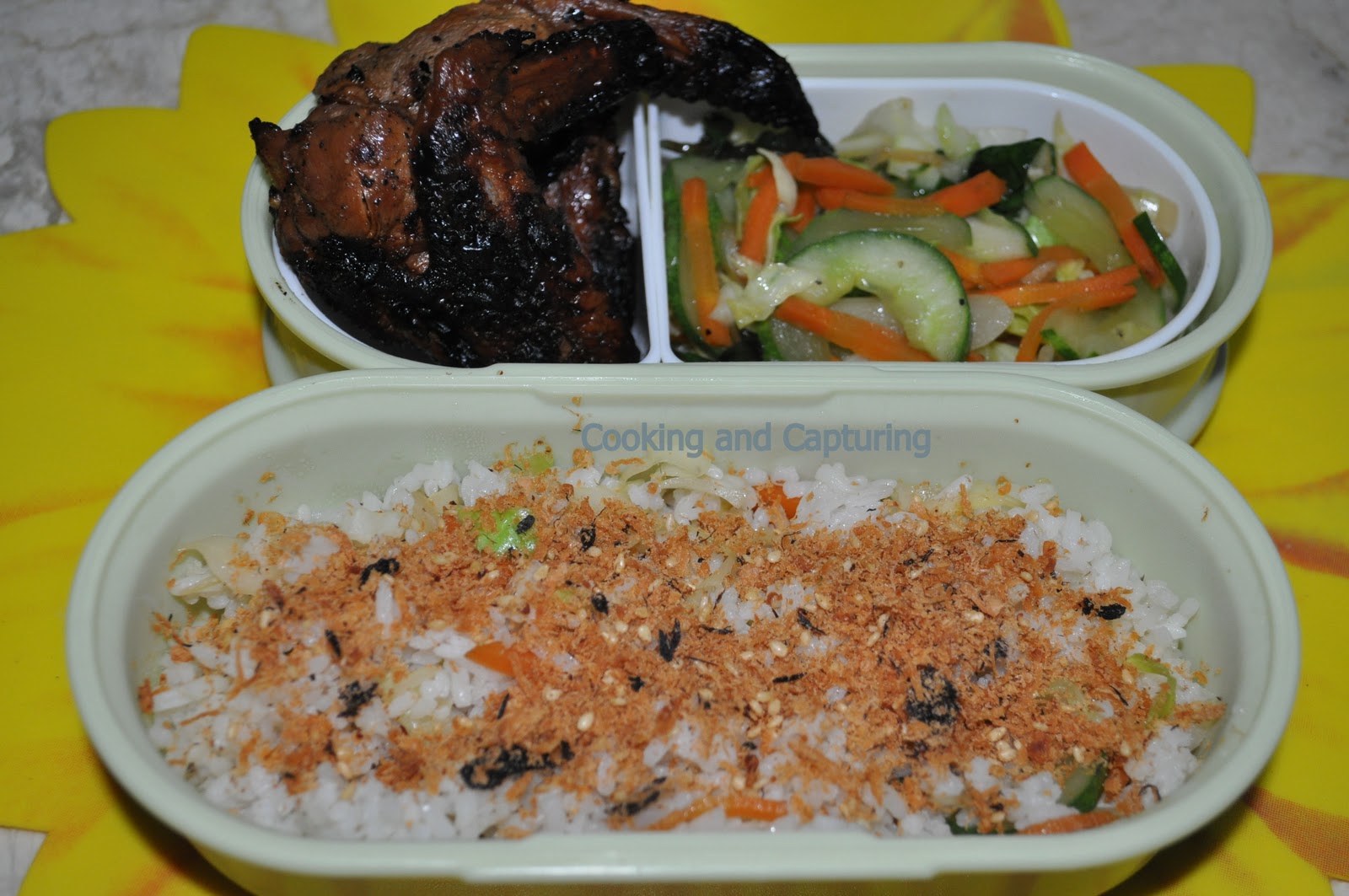 A Boxed Meal: #28 ~ Grilled Chicken, Rice and Mix Vegetables