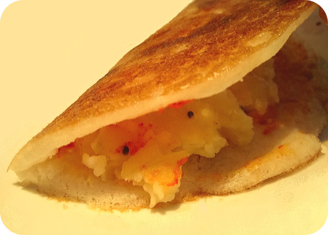 Vegetarian Mané Thindi: Masala Dosa - Vidyarthi Bhavan style