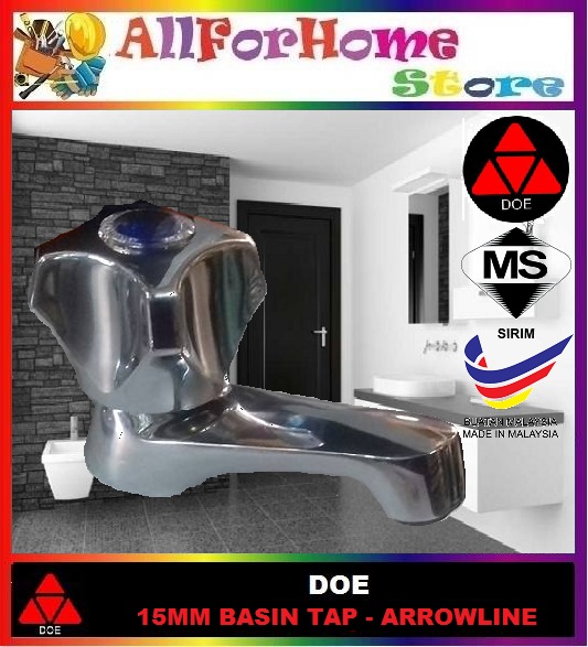 ALL FOR HOME STORE: DOE 15mm Basin Tap - Arrowline