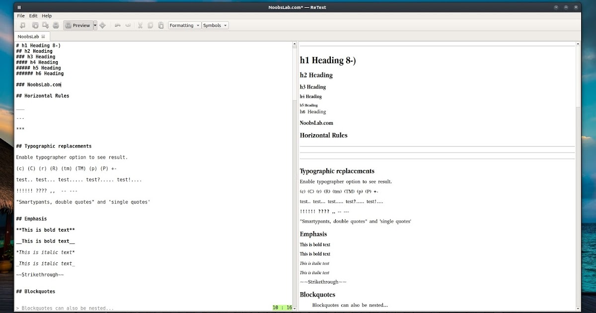 ReText: Another Great Markdown and reStructuredText Editor for Linux - NoobsLab | Eye on Digital ...