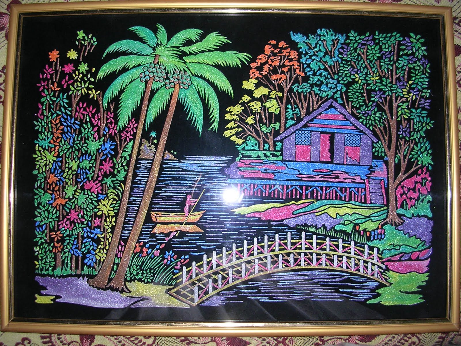 ArtNCraft: Velvet Emboss painting