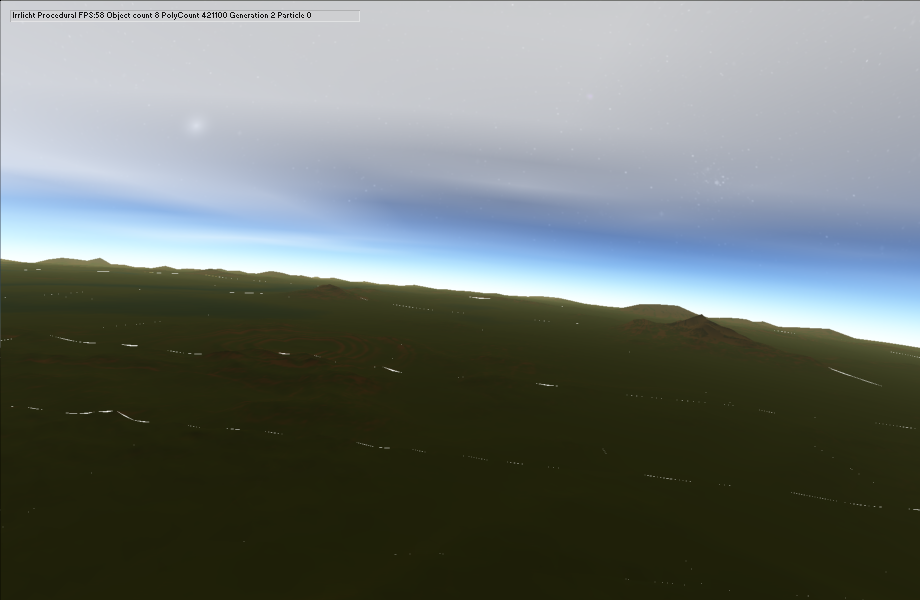 Planetary Engine v3 : floating point heightmap, clouds , lensflare