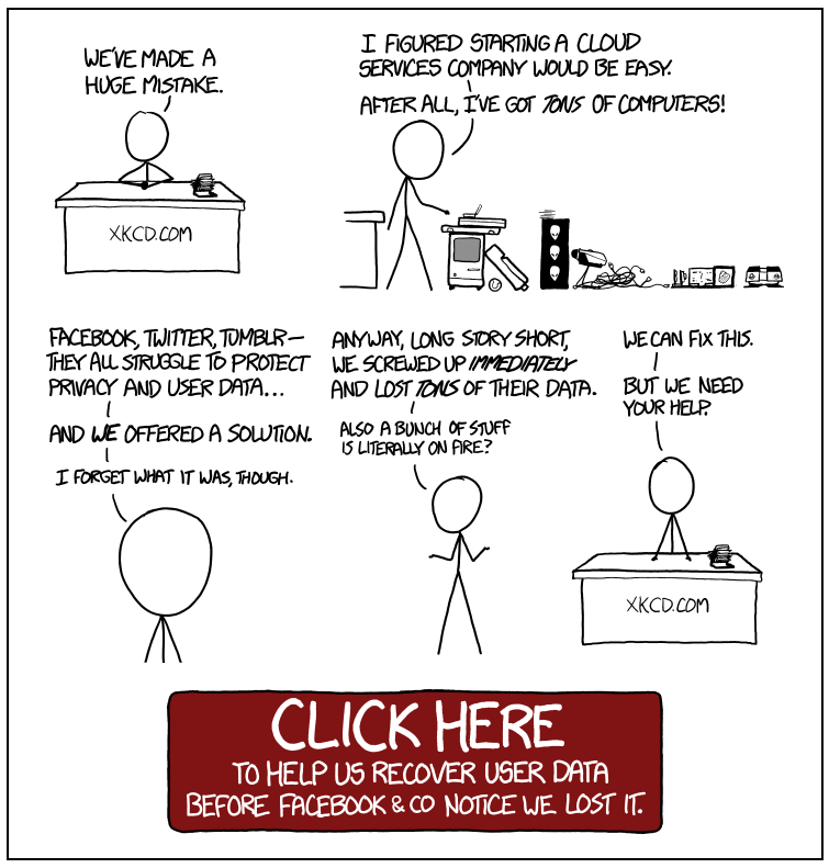 XKCD Isn't Funny: XKCD Isn't Funny - #1506 - xkcloud
