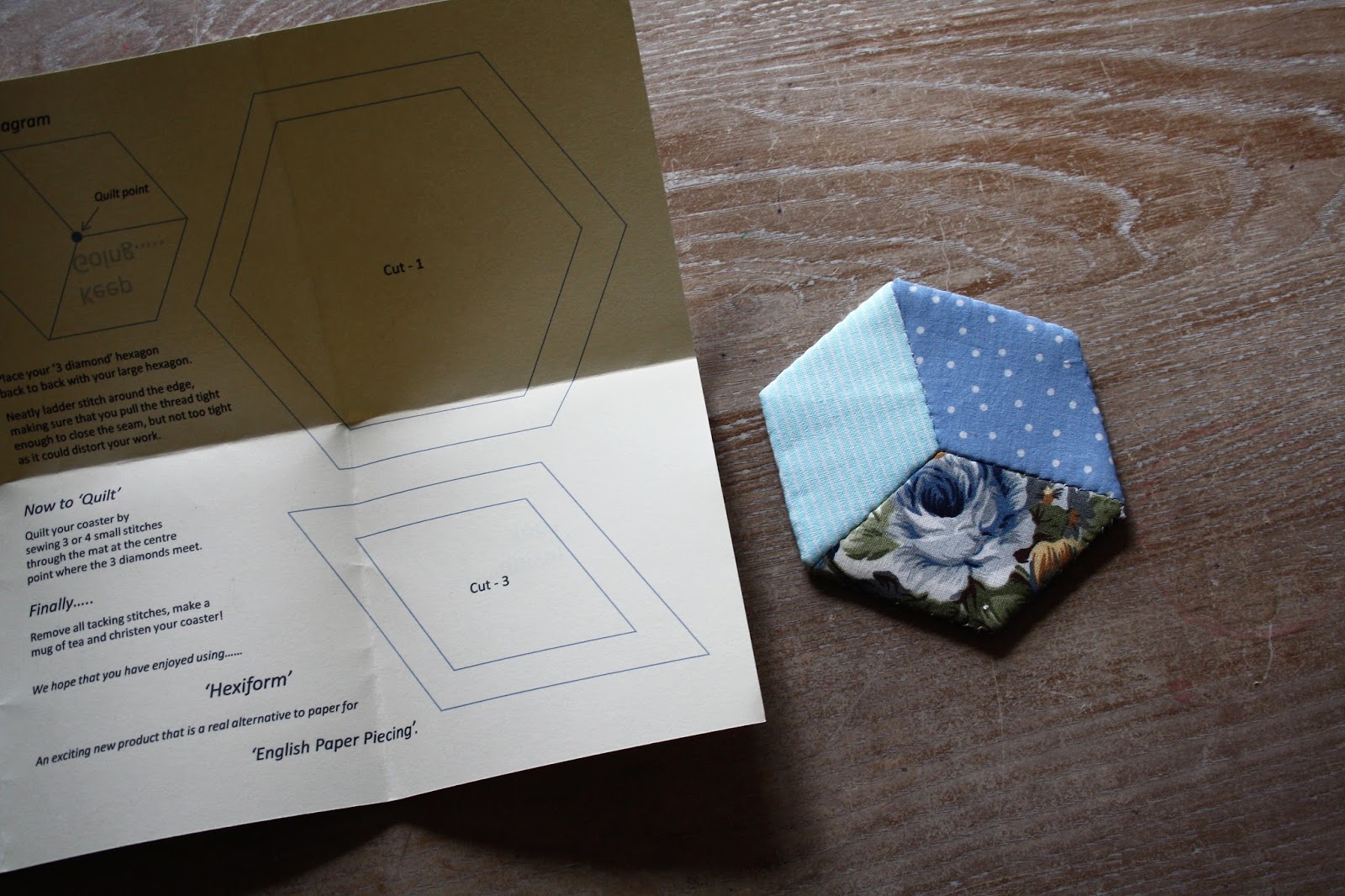 KnitWitsOwls: Ashmead Designs Paperless English Paper Piecing