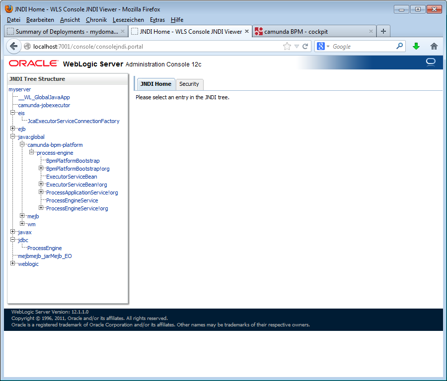 Camunda BPM 7.0 on WebLogic 12c | Camunda