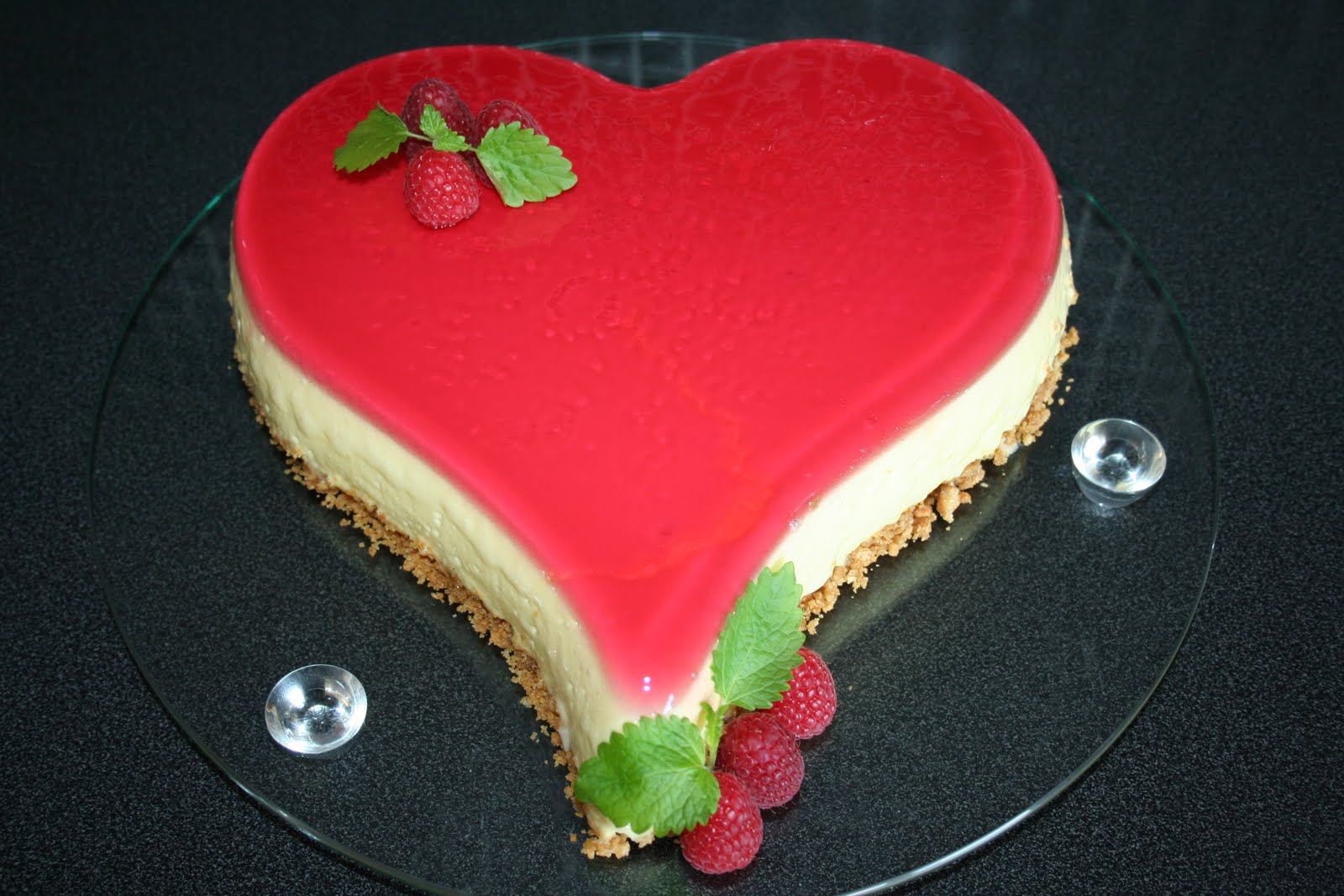 Anettes Kaker: Ostekake i hjerteform