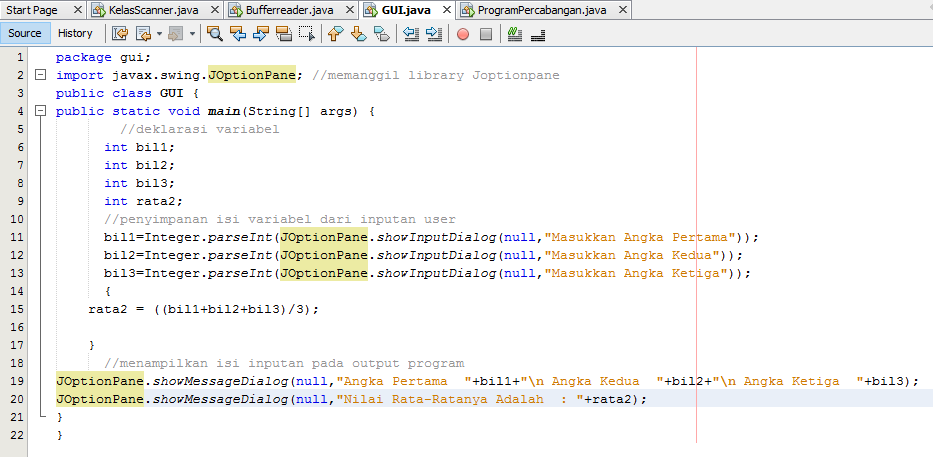 Tugas V-Class Input dari Keyboard [Pemrograman Berorientasi Objek-JAVA ...
