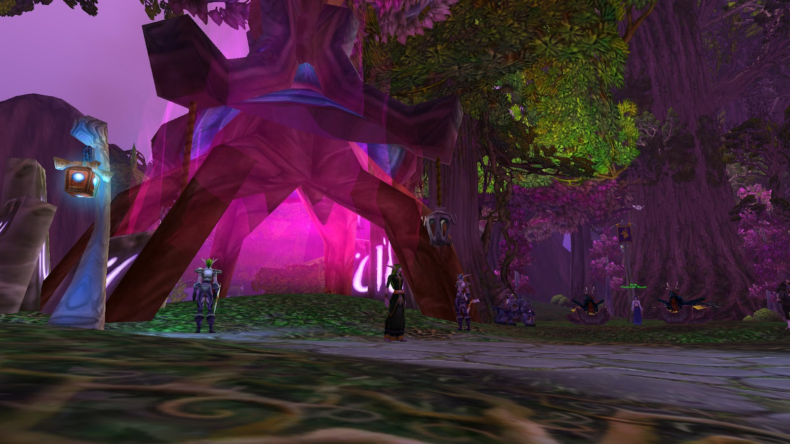 red cow rise: The Tree of Darnassus: Rut'theran Village, Temple of the Moon