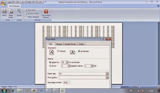 Setting Print dan cetak dengan VBA ~ Terminal IT