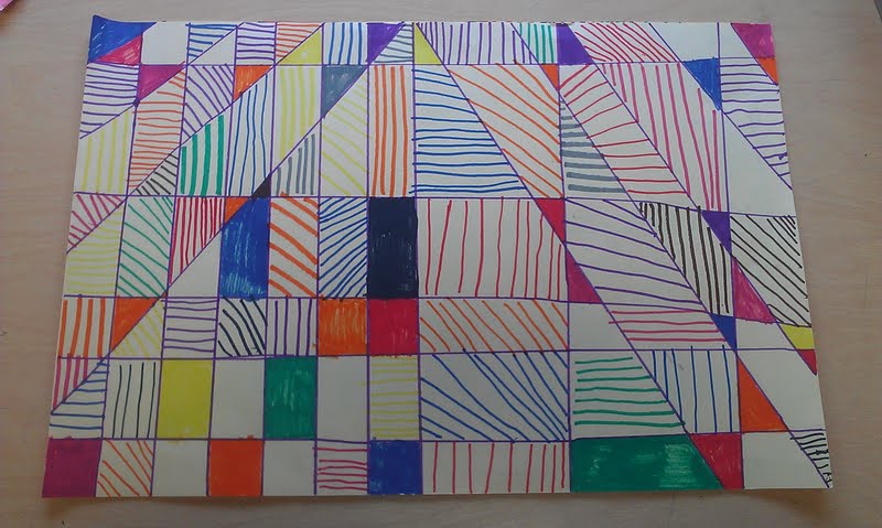 ARTsome! Elementary Art: 3rd Grade- Abstract Line Drawings