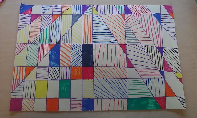 ARTsome! Elementary Art: 3rd Grade- Abstract Line Drawings