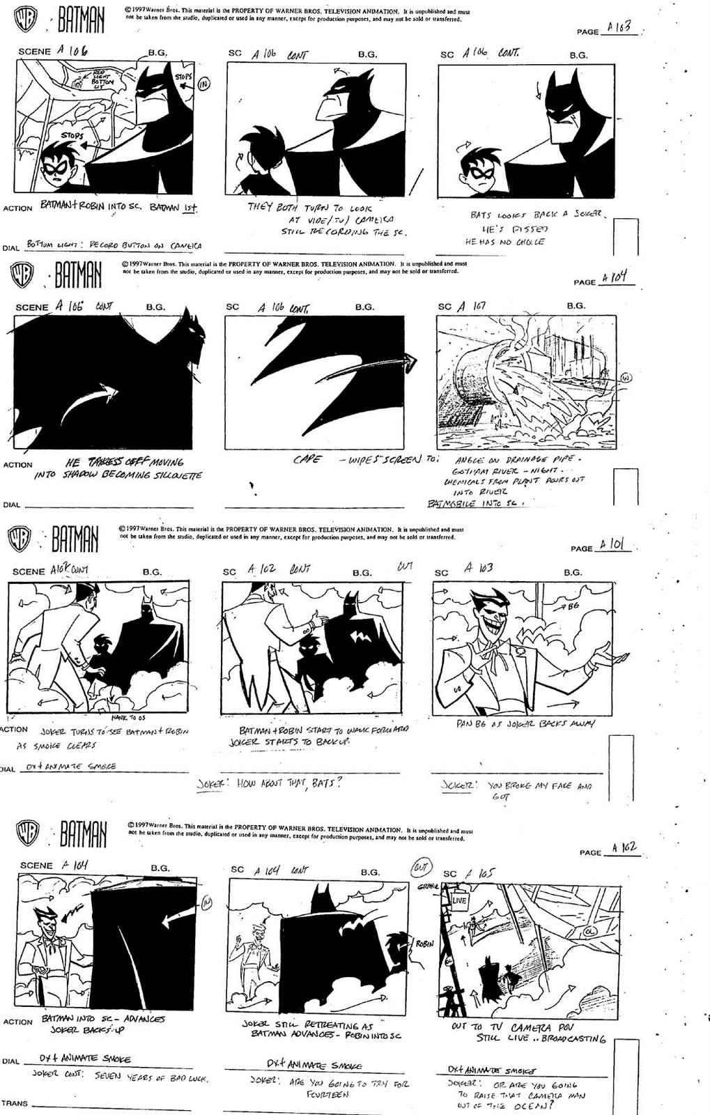 2D Animation: Batman Boards