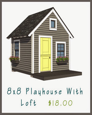 8'x8' Playhouse with Loft Plans