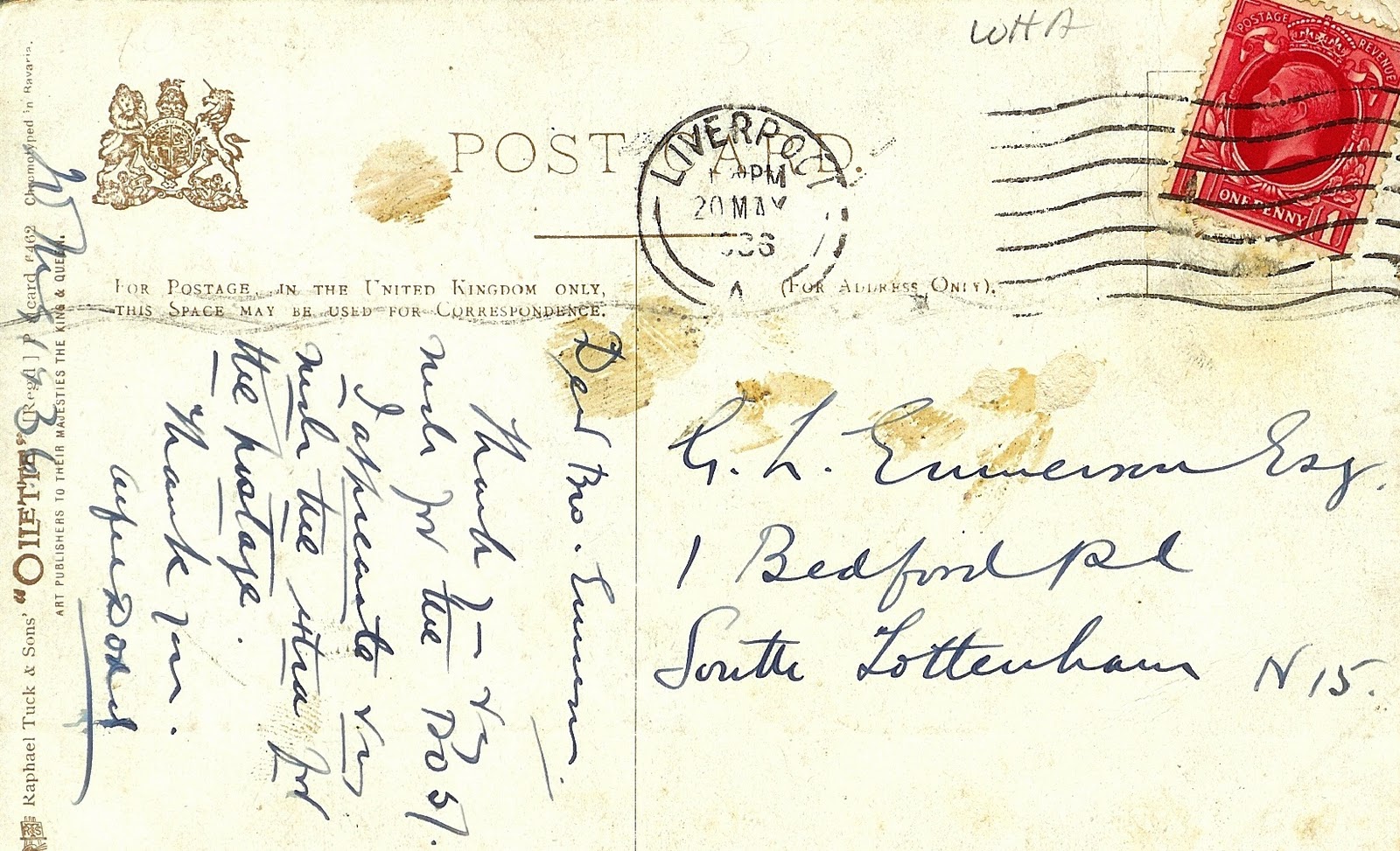 Writerquake: Old Postcard Wednesday--England of Old ·1475·