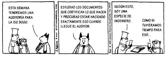 El principio de Dilbert: ISO 9000