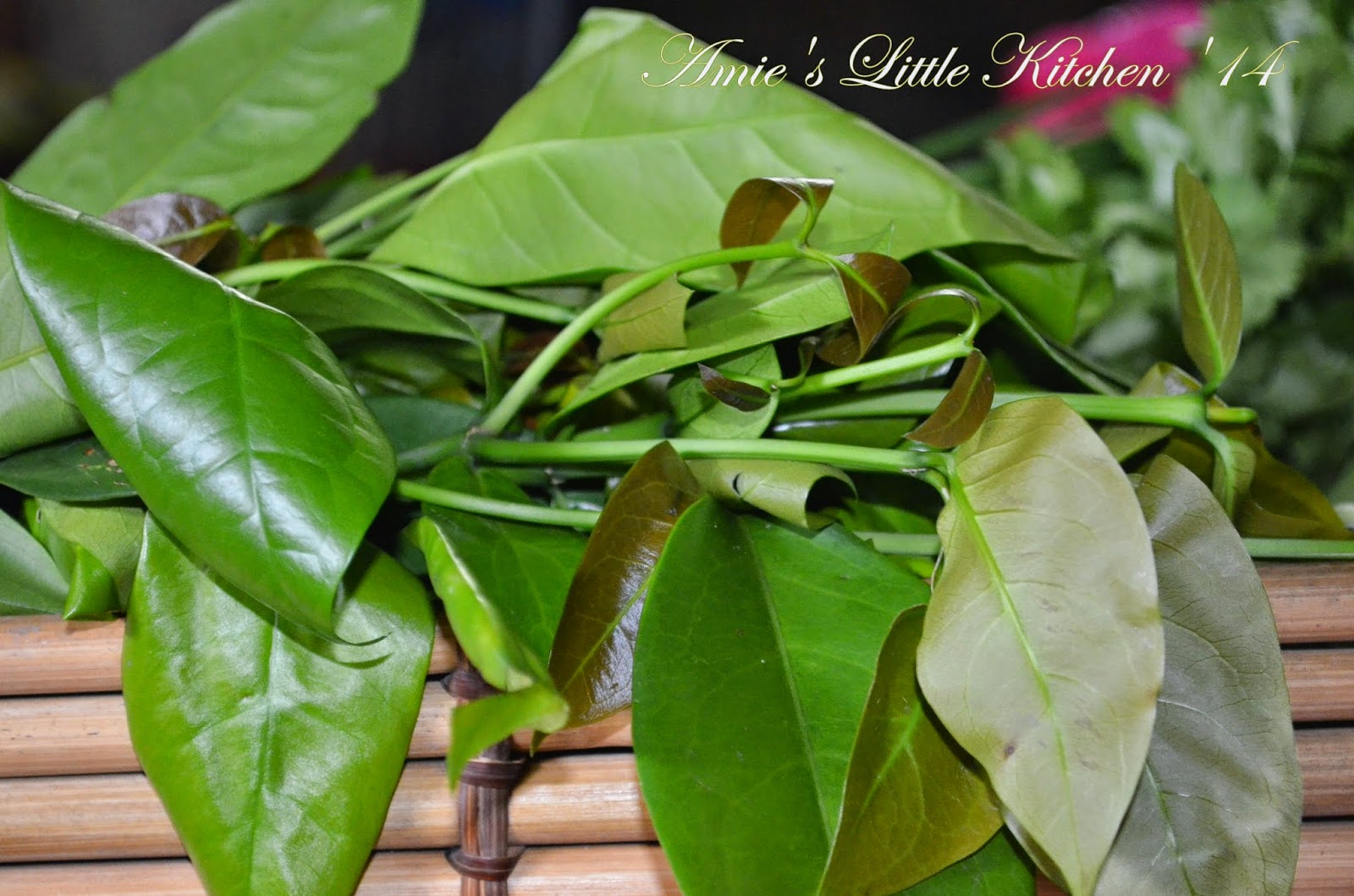 Godong So (Daun Melinjo) Masak Lemak Putih - Amie's Little Kitchen