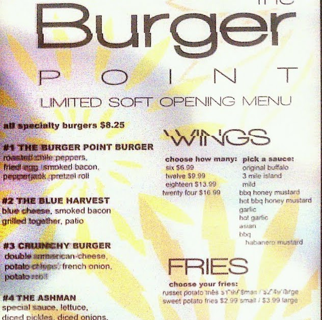 Sloopin - A South Loop Blog: The Burger Point Set to Open on November 4th