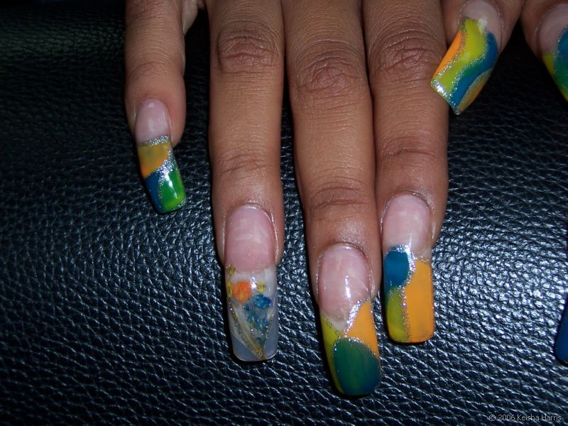 Cool African American Manicures by Brooklyn nail tech Keisha Harris in ...