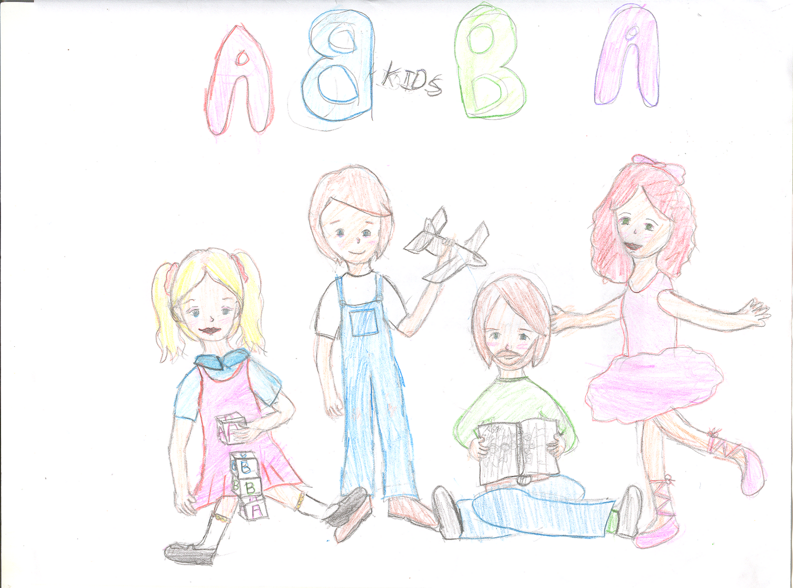 ABBAFan456's Blog: "ABBA Kids" Drawing