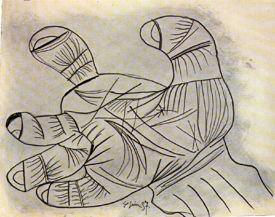 SOMETHING IN THE WAY: picasso warrior's hand