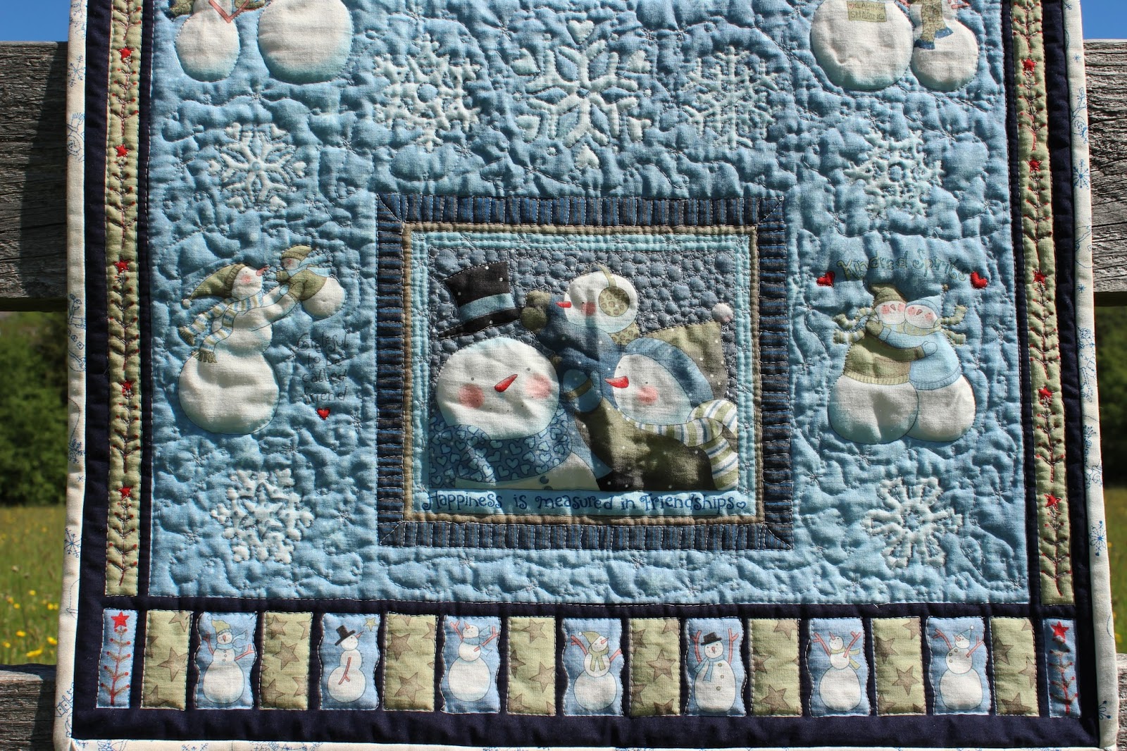 Puddle Jumper Quilts 'n' things: Snowman Wall Hanging