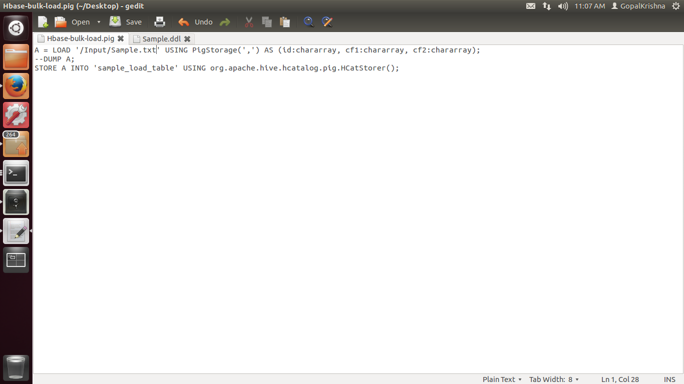 UNDERSTANDING HADOOP BY MAHESH MAHARANA: WAYS TO BULK LOAD DATA IN HBASE
