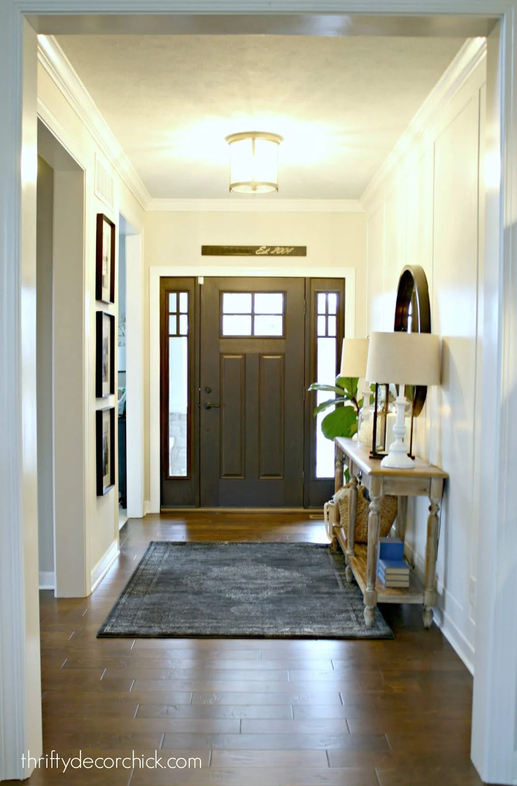 Nearly free mini foyer makeover! | Thrifty Decor Chick | Thrifty DIY ...