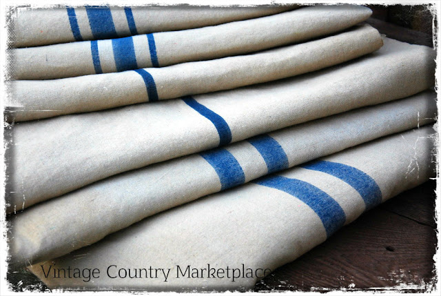 Vintage Country Style: French Inspired Grain Sack Tutorial