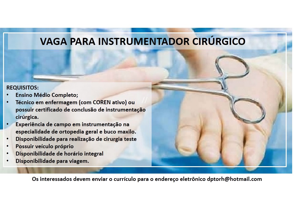 RH Manaus Oficial: INSTRUMENTADOR CIRURGICO