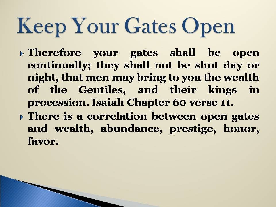 Dare to Succeed: Keep Your Gates Open