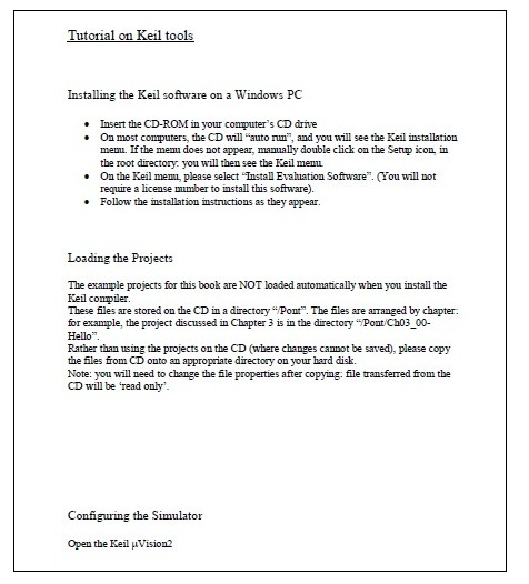 Embedded System with Microcontroller: Book: Tutorial on Keil tools Embedded System with Microcontroller: Book: Tutorial on Keil tools