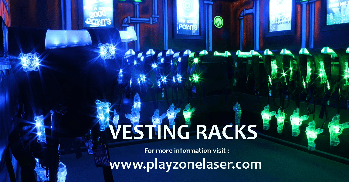 Play Zone Laser: Zone Laser Tag Arena Accessories - Vesting Racks ...