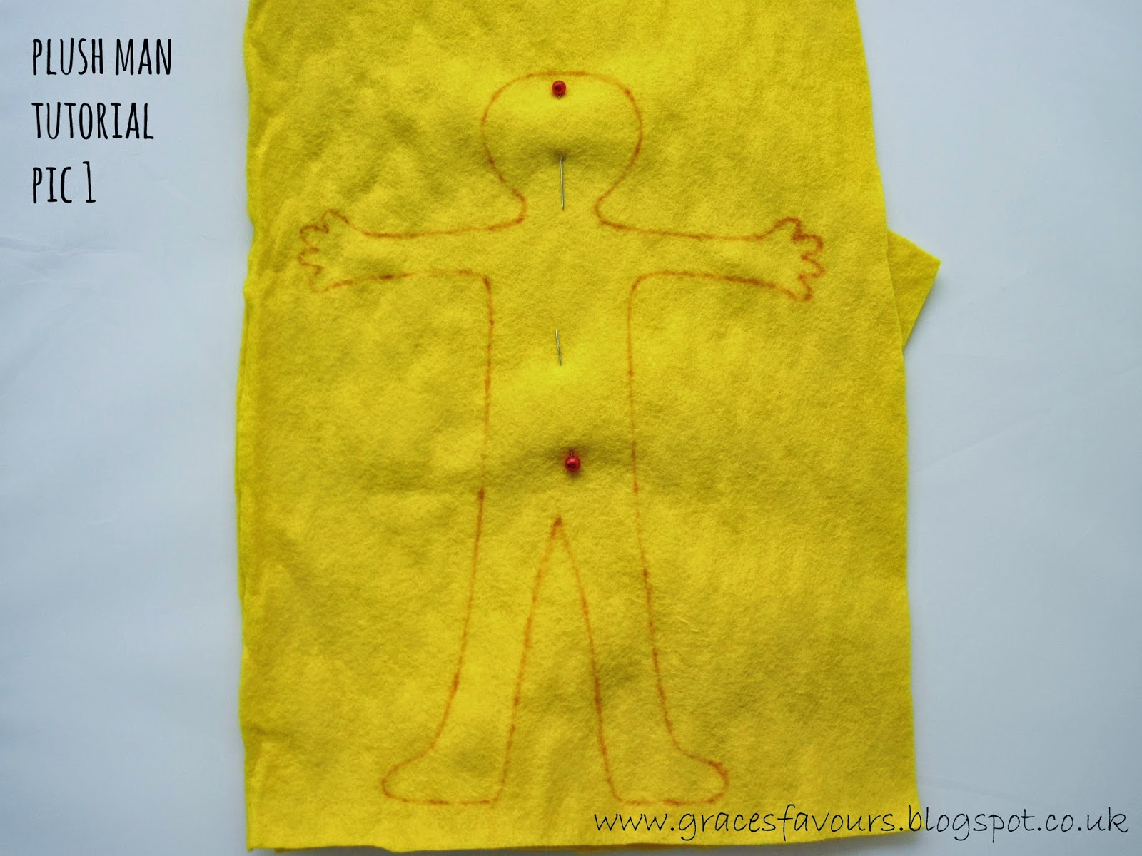 Grace's Favours - Craft Adventures: How To - Simple Felt Plush Man Toy ...