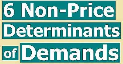 6 Non-price determinants of demand - Business and Plans