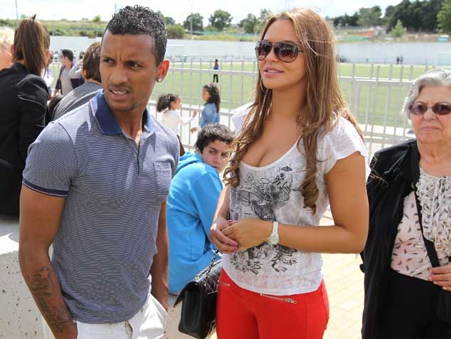 Luis Nani With his Girlfriend Daniela Martins 2013