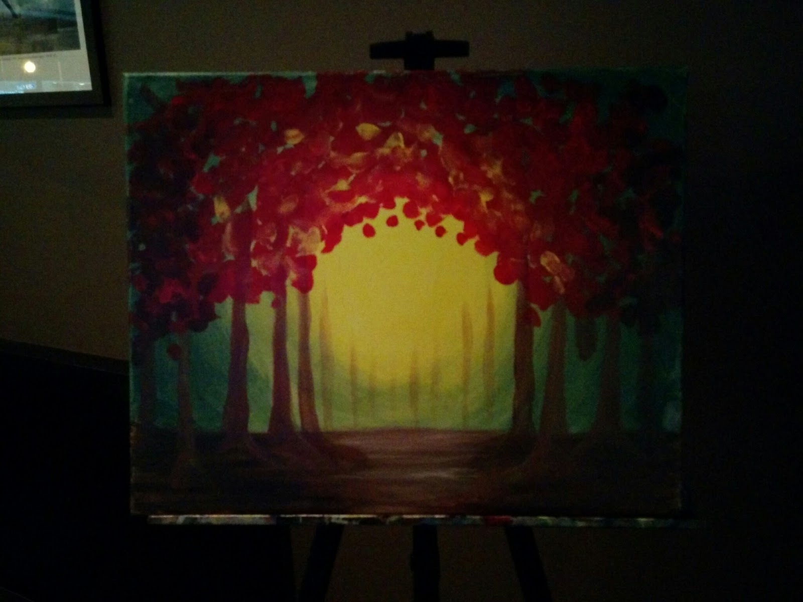 Mashed Thoughts: PaintNite "Fall Sunset"