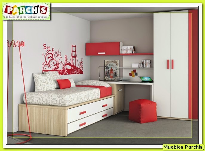 CAMA MESA ABATIBLE | CAMAS AUTOPORTANTES: Ideas Habitaciones para tres ...