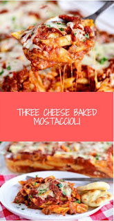 THREE CHEESE BAKED MOSTACCIOLI